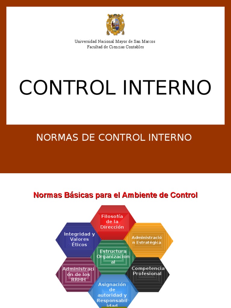 4.- Normas Control Interno.ppt | Calidad (Negocios) | Información