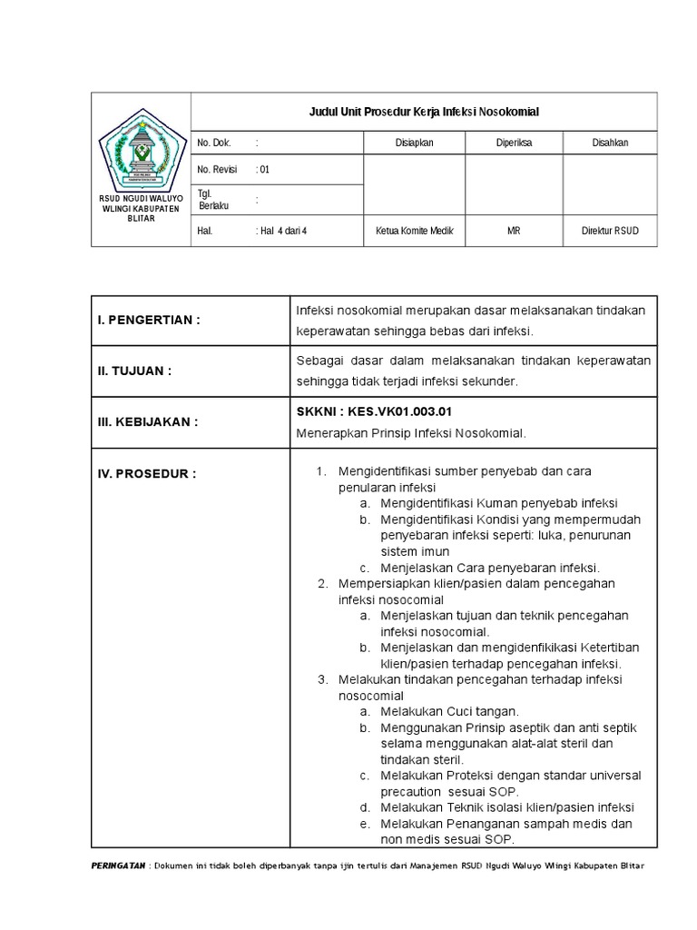 Infeksi Nosokomial | PDF
