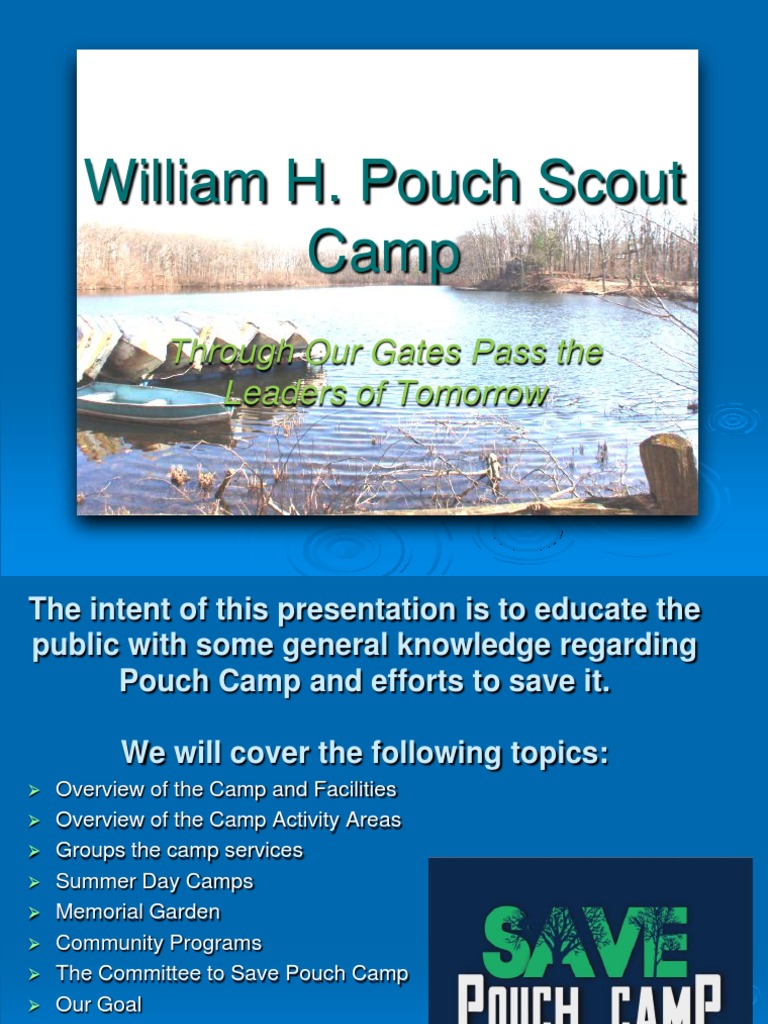 William H Pouch Fact Sheet | PDF | Scouting | Camping