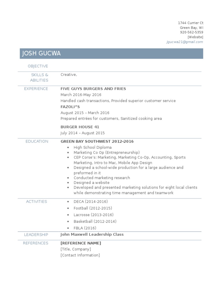 Entry-Level Marketing Resume | PDF | Career & Growth | Business