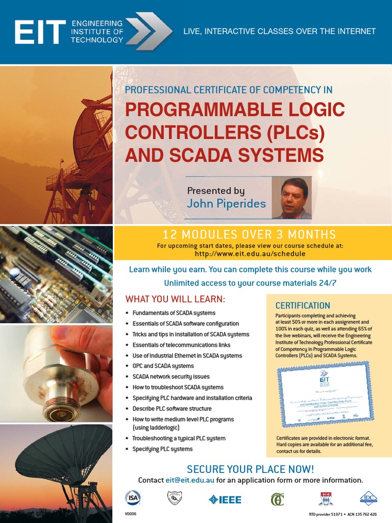 EIT Course PLCs SCADA Systems CAU Brochure | PDF | Programmable Logic ... EIT Course PLCs SCADA Systems CAU Brochure | PDF | Programmable Logic ...