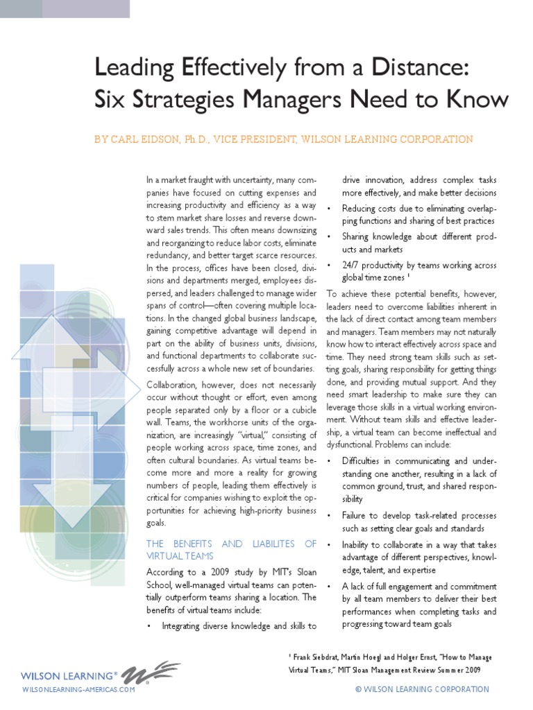 Article Leading Effectively US | PDF | Collaboration | Leadership