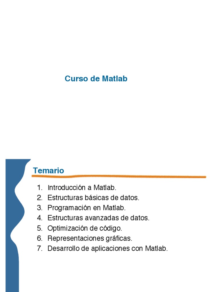 Curso Matlab Pdf Matlab Programación De Computadoras