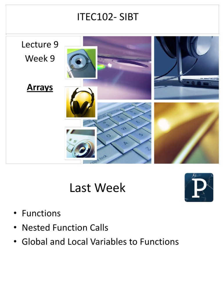 Arrays Week 9 Pdf Integer Computer Science Data Type 