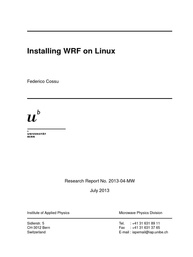 WRF Installation | Download Free PDF | Computer File | Software Engineering