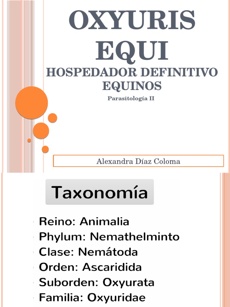 Oxyuris Equi Sintomas