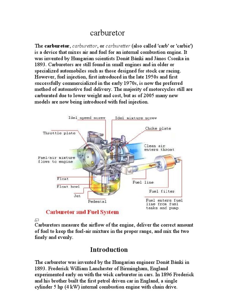 DFGHJ | PDF | Carburetor | Throttle