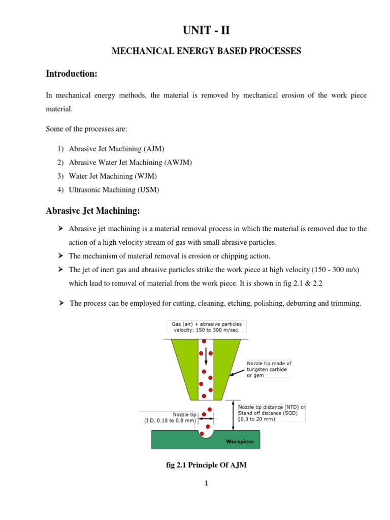 Mechanical Energy Based Process | PDF | Technology & Engineering