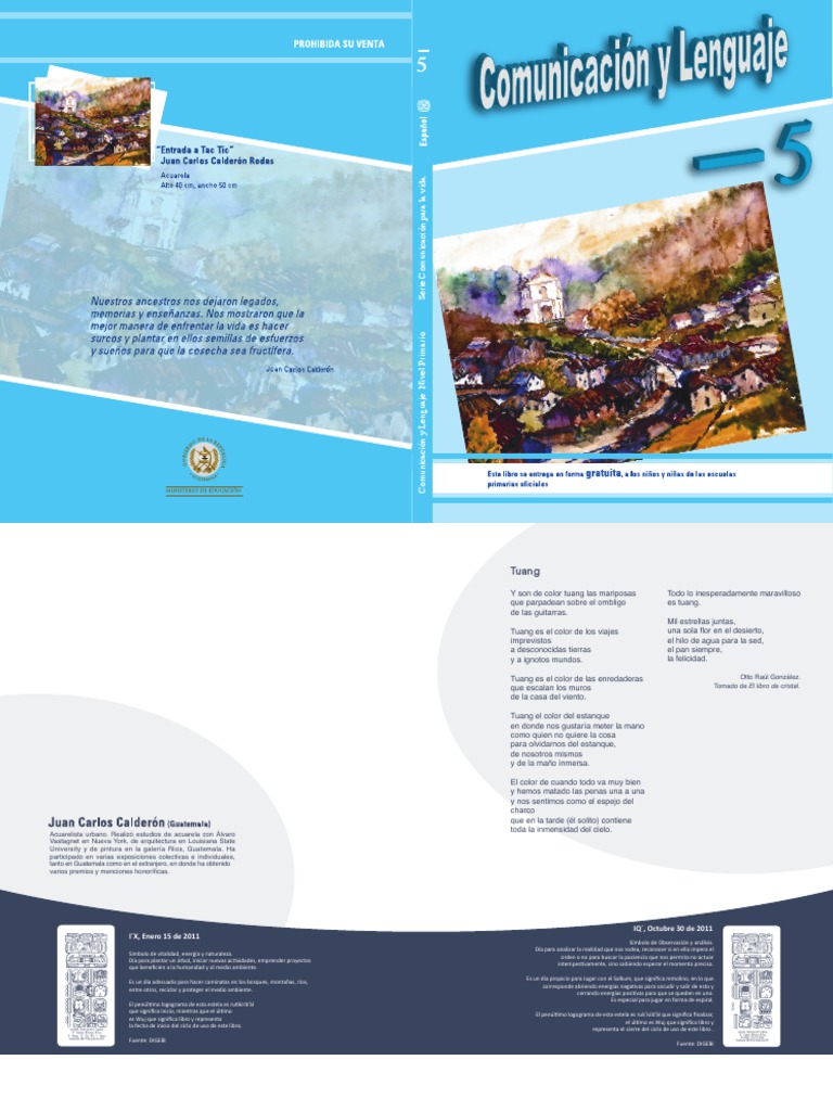 Guatemala Texto Comunicacion y Lenguaje 5to Grado | PDF | Soporte ...
