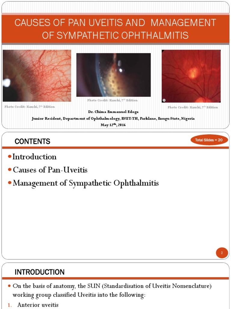 Causes and Management of Panuveitis | PDF | Diseases Of The Eye And ...
