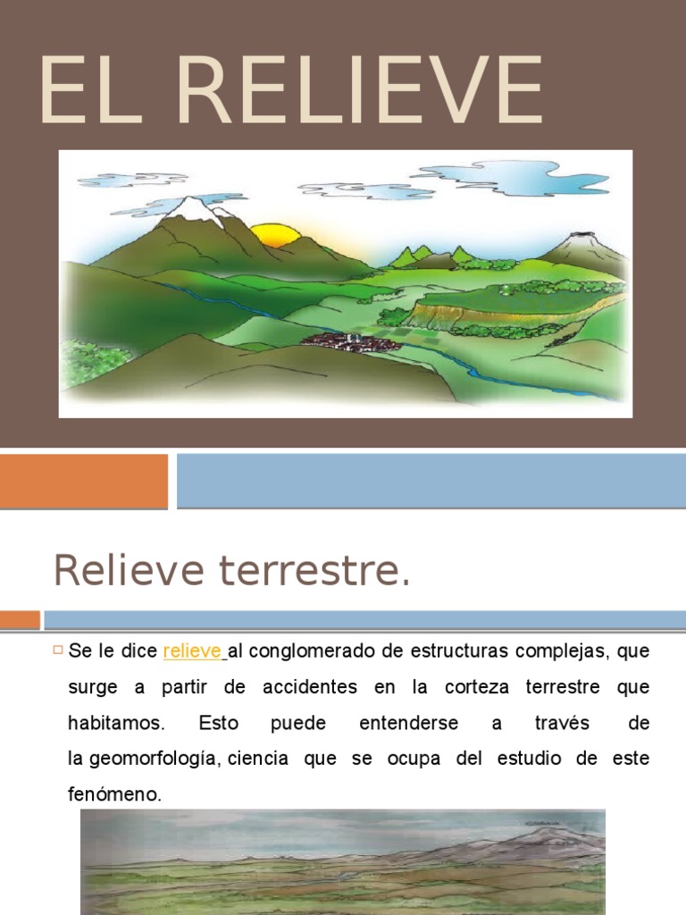 Tipos de Relieve Terrestre para Niños | PDF | Terreno | Fondo del mar