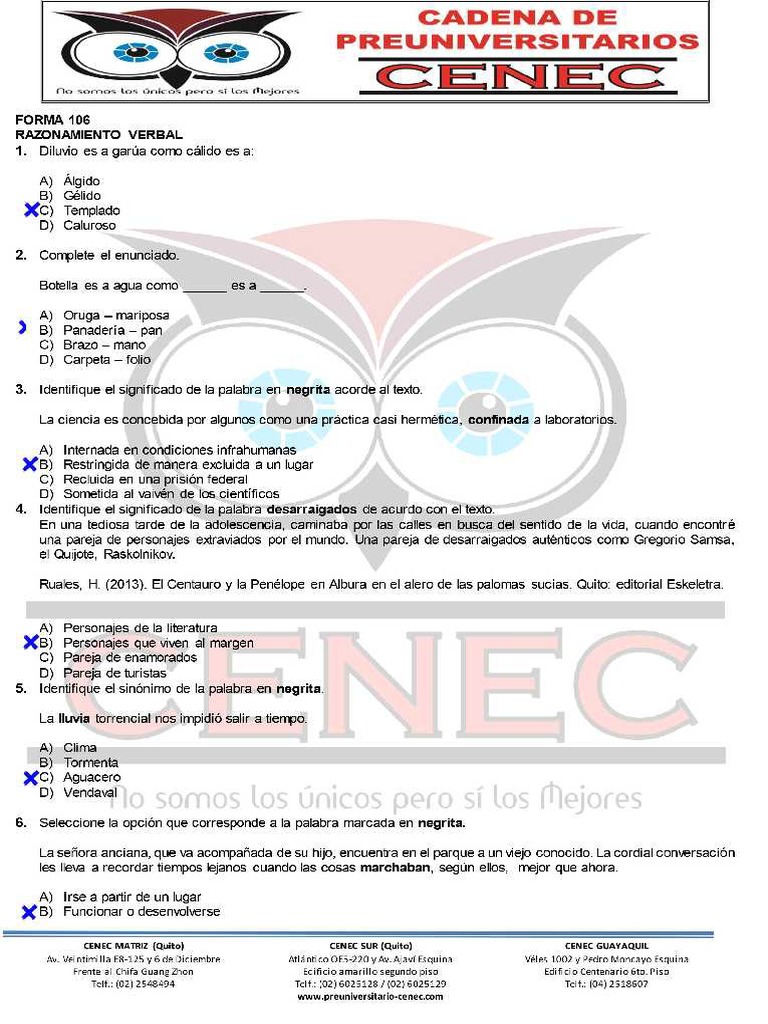 Forma 106 Con Respuestas | PDF | Isla | Volcán