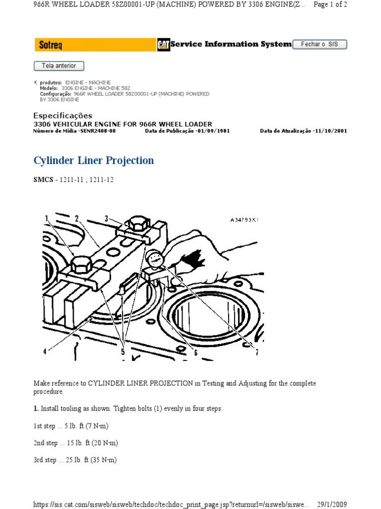 Motor 60Z02152 - 08 (1) CAT 3306 Liner Projection | PDF