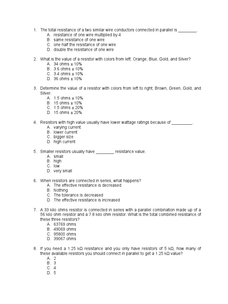 Test 2 | PDF | Series And Parallel Circuits | Capacitor