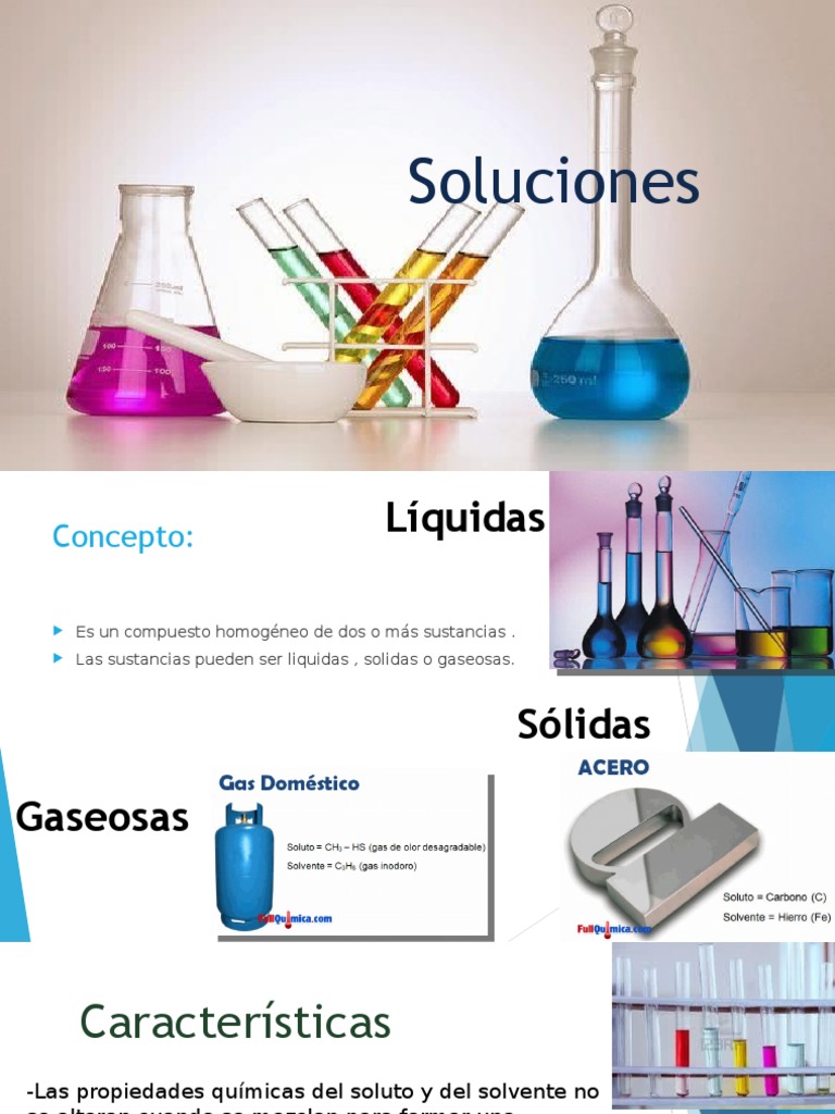 SOLUCIONES | PDF | Coloide | Solución