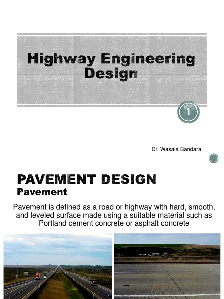 Highway Engineering Design - Pavement Design | PDF | Road Surface | Road