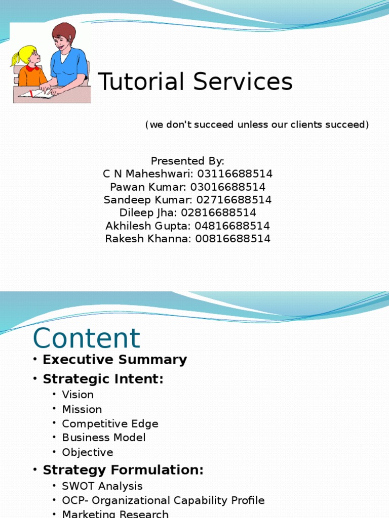 Tutorial Services Business Plan | PDF | Expense | Taxes