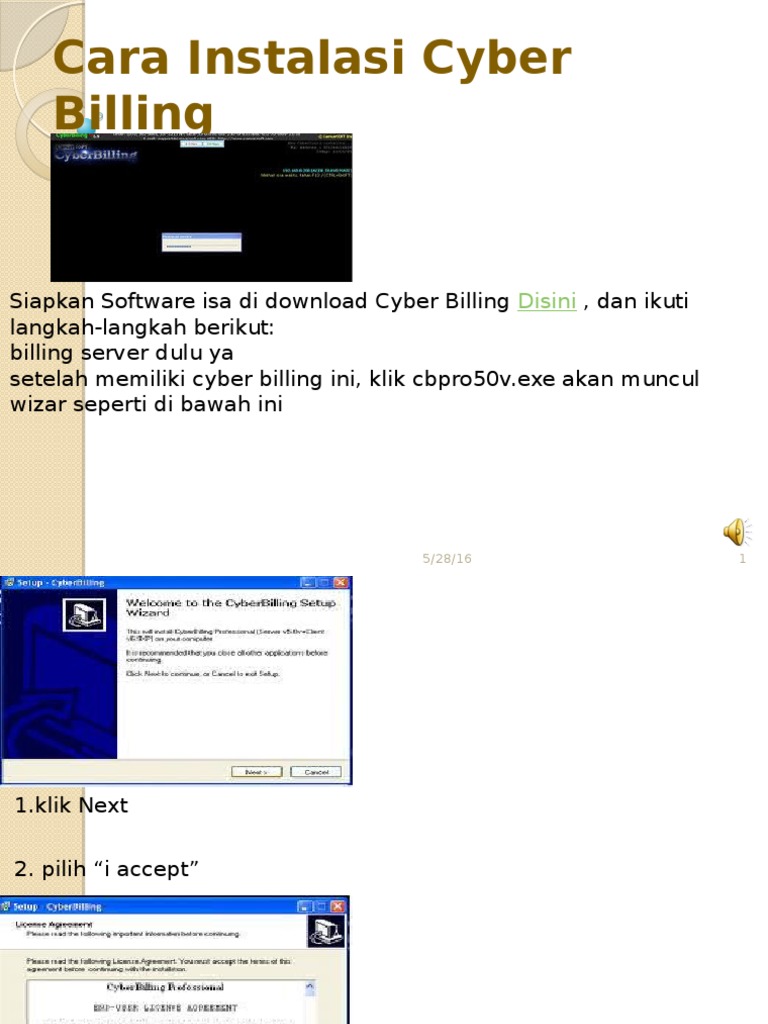Cara Instalasi Cyber Billing | PDF