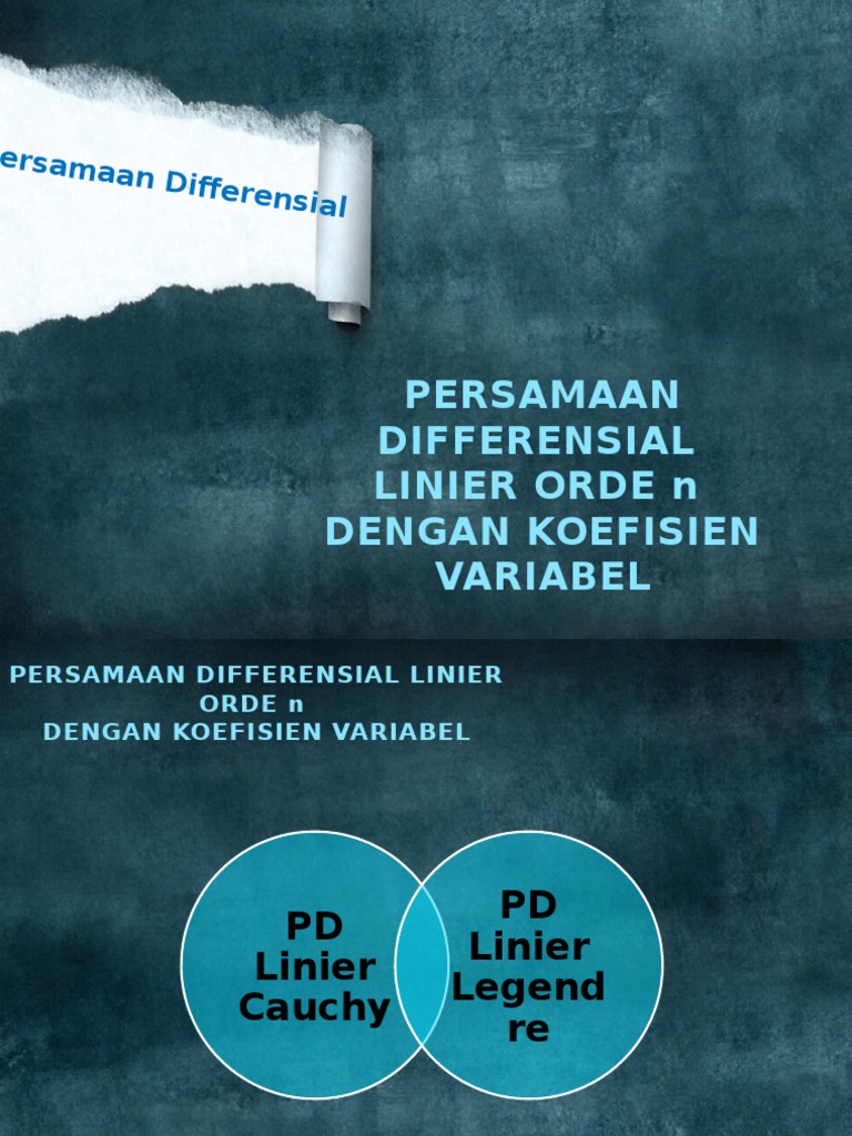 PD Ordo-N Koefisien Variabel | PDF