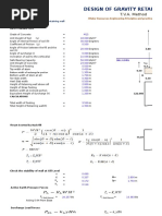Cantilever Retaining Wall Design Guide | PDF | Concrete | Civil Engineering