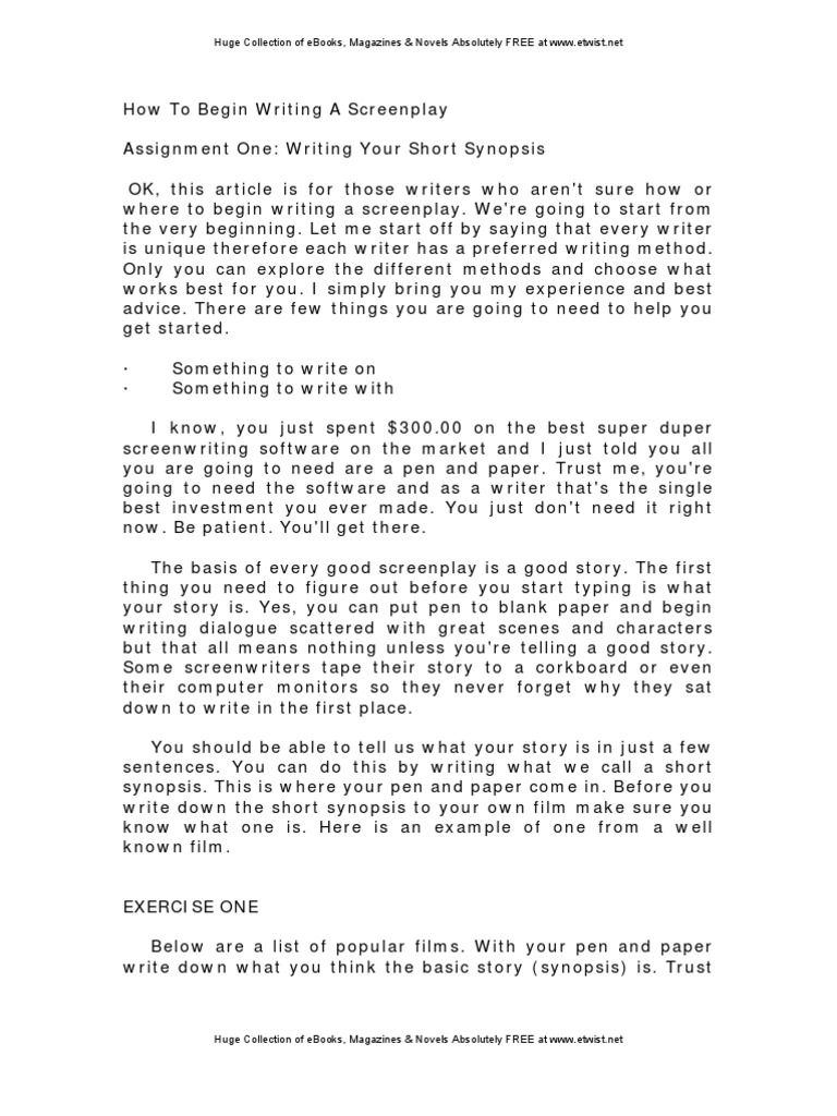 How to Begin Writing a Screenplay | Screenplay | Biography