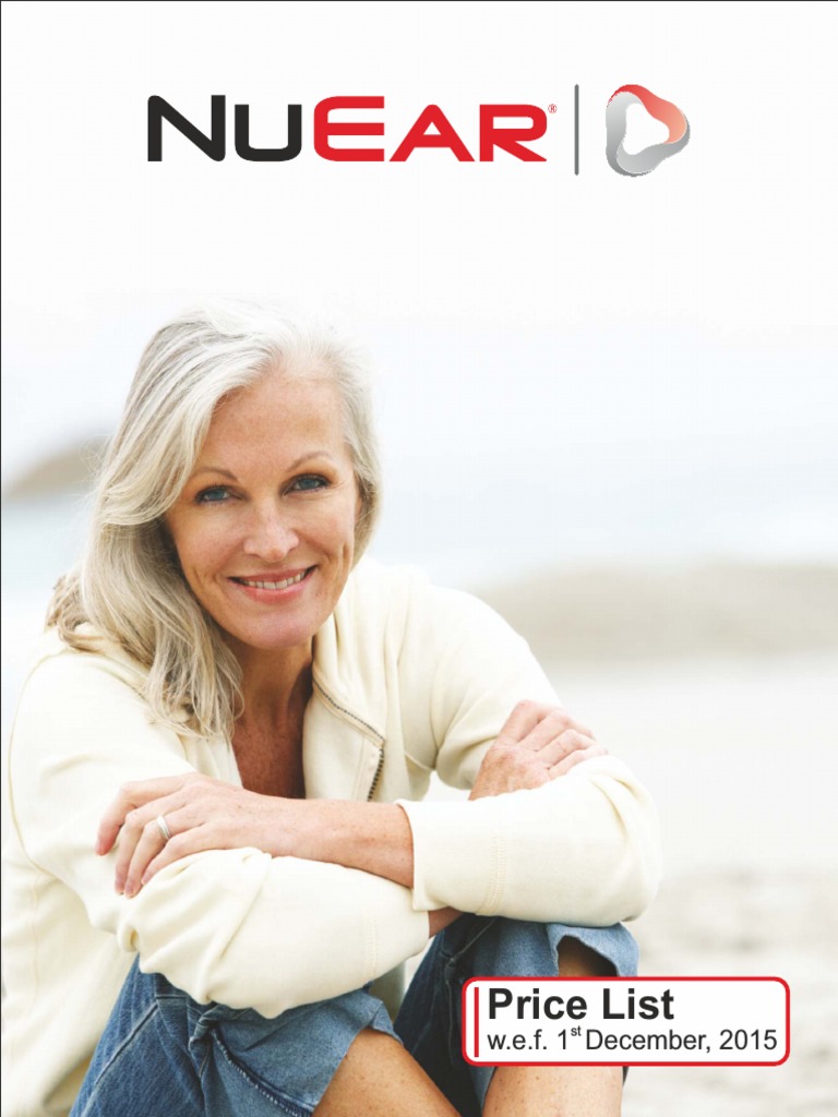 Nu Ear Price List | PDF | Hearing Aid | Invoice