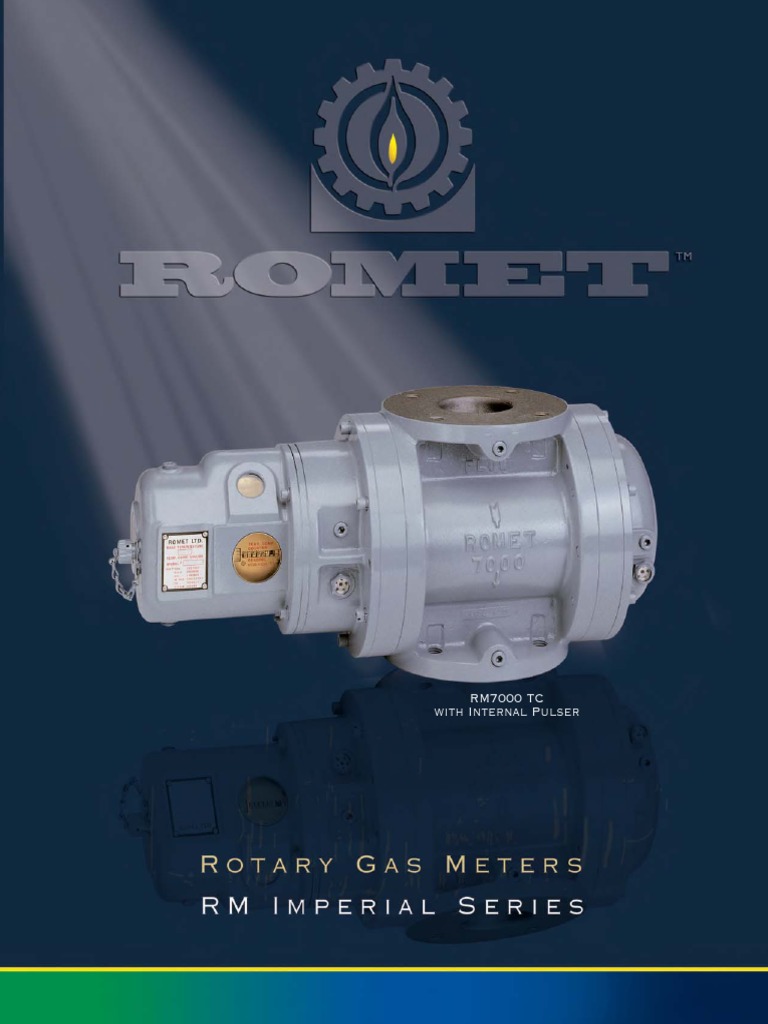 Romet Rotary Gas Meter | PDF | Gear | Flow Measurement