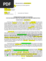 Affidavit of Secured Party Creditor | PDF | Business Law | Government ...