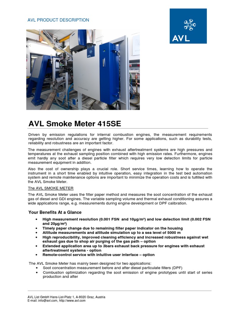 AVL | PDF | Exhaust Gas | Diesel Engine