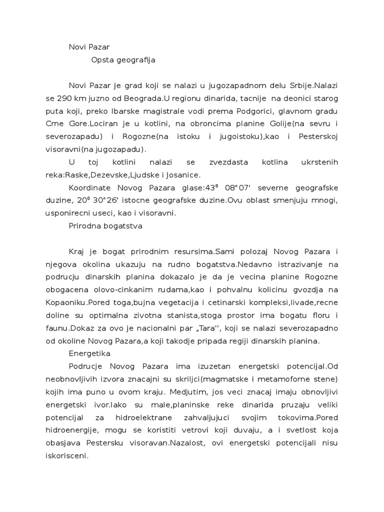 Novi Pazar | PDF
