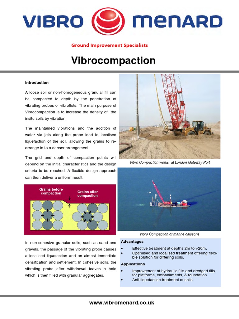 Vibro Compaction | PDF | Soil | Nature