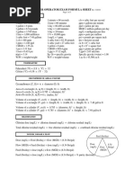 ABC Water Treatment Formula Sheet | PDF | Area | Litre