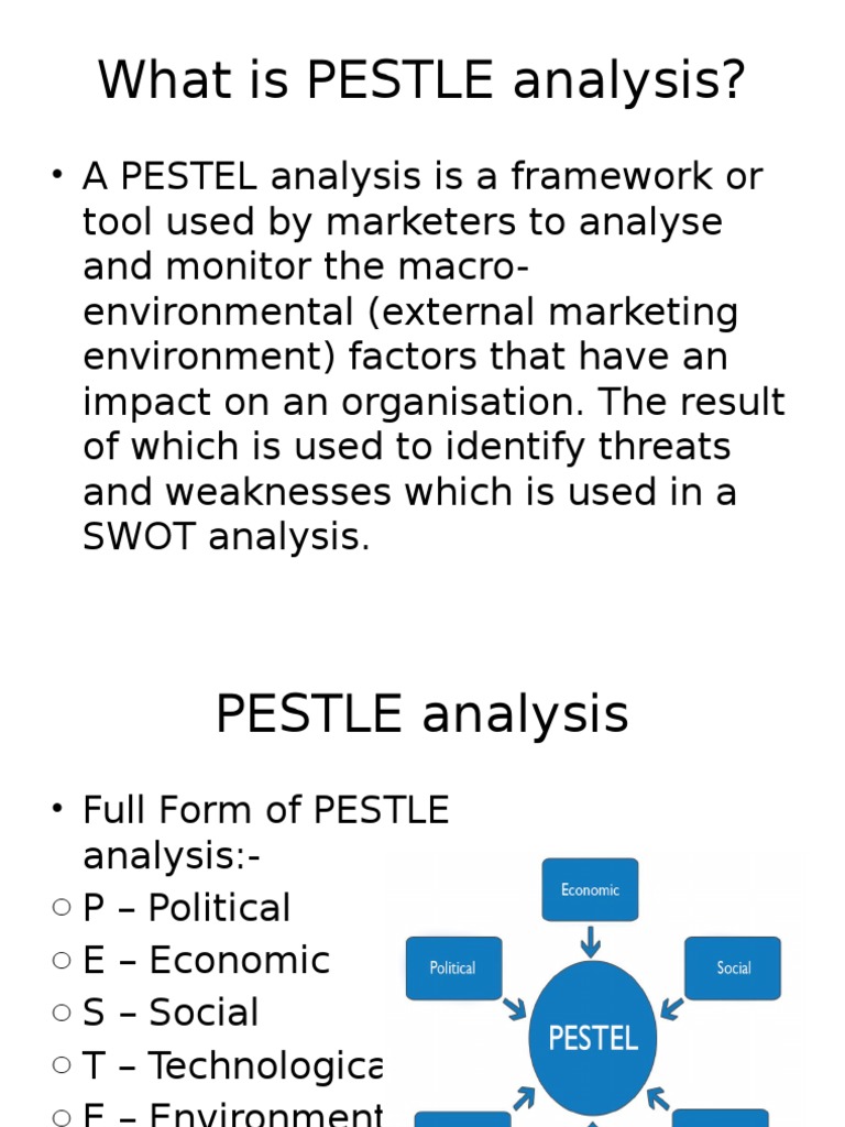 What Is PESTLE Analysis | PDF