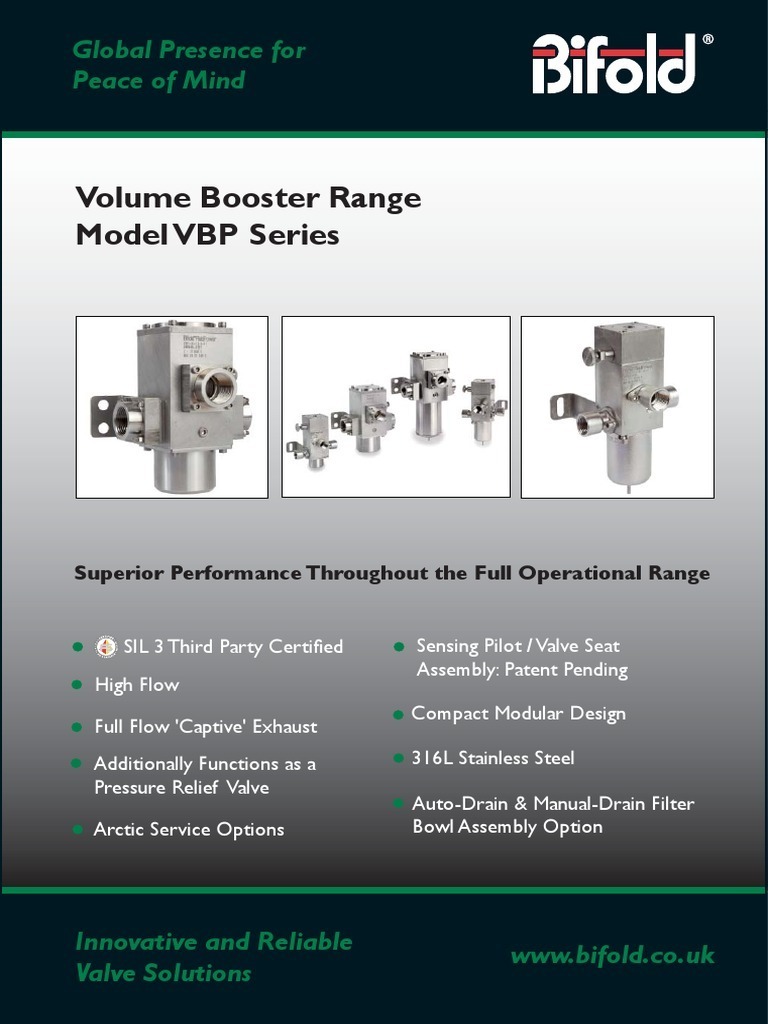 Volume Boosters | PDF | Quality Assurance | Valve