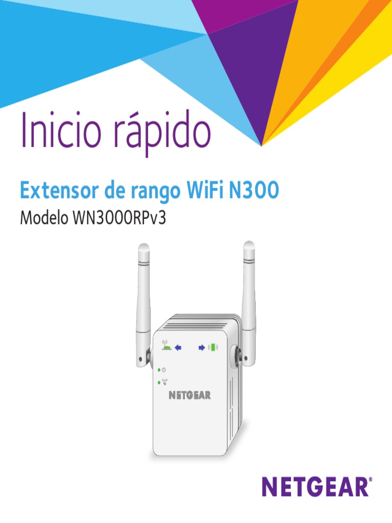 Netgear WN3000RPv3 Manual | PDF | Punto de acceso inalámbrico | Wifi