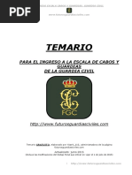 Temario Guardia Civil Completo 2025 | PDF | Estado (política) | Constitución