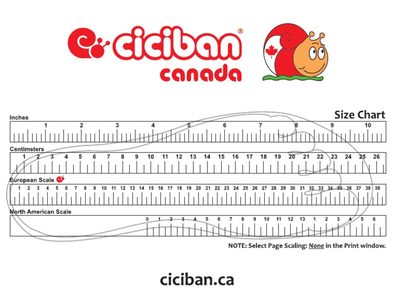 Ciciban Size Chart | PDF
