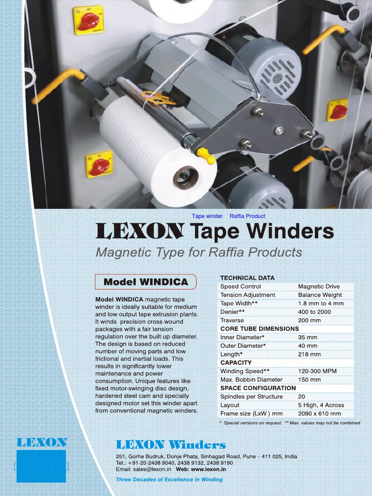 Raffia Tape Winder Overview | PDF