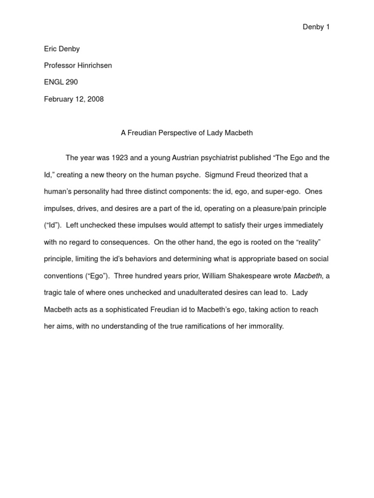 Example of A Properly Formated Essay in MLA Format | PDF