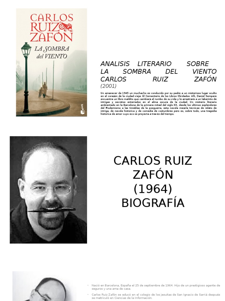 Analisis Literario Sombra Del Viento | PDF | Novelas | Science