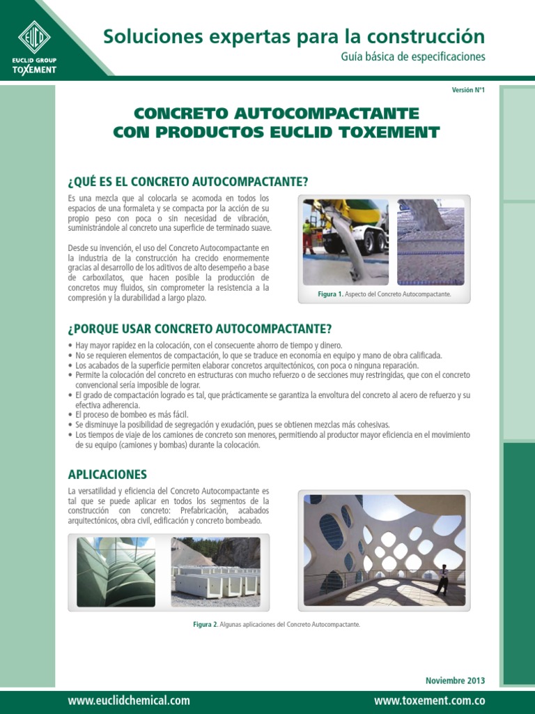 Concreto Autocompactante: Guía Esencial | PDF | Hormigón | Calidad ...