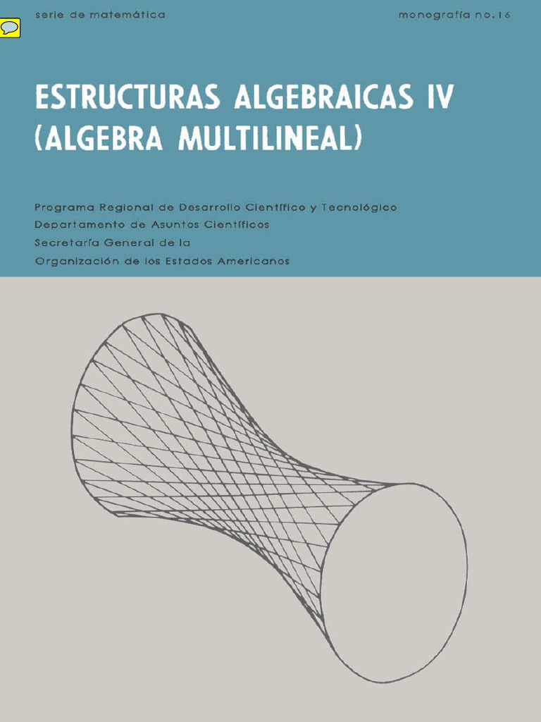 Estructuras Algebraicas 4, Algebra Multilineal | PDF
