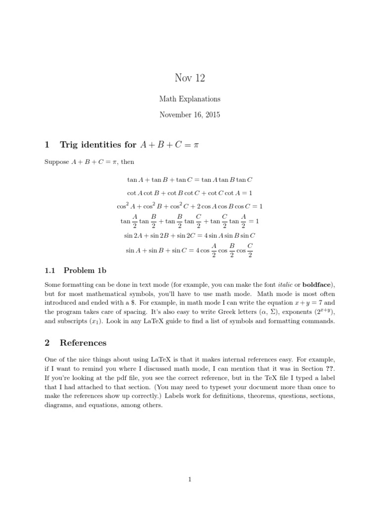 Trigonometry Olympiad Problems Explained | PDF | Triangle ...