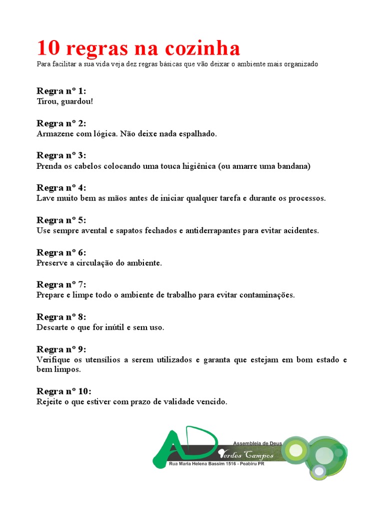 Regras De Seguranca Na Cozinha Para Criancas