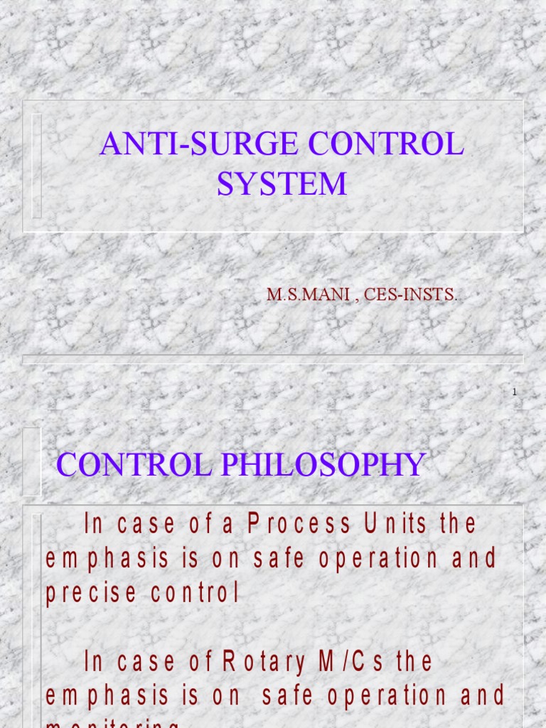 Anti Surge Control | Download Free PDF | Valve | Gas Compressor
