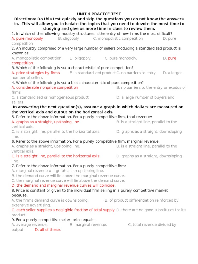 Understanding Market Structures and Profit Maximization | PDF ...