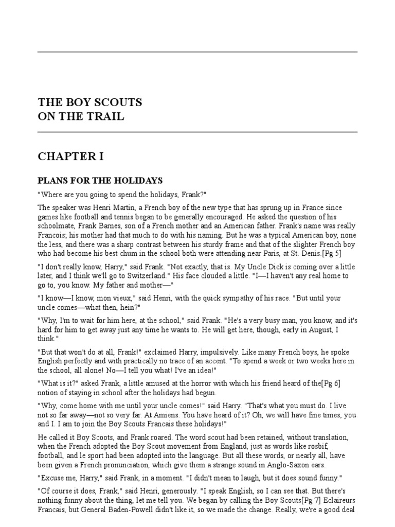 The Boy Scouts On The Trail | PDF | Mobilization | France