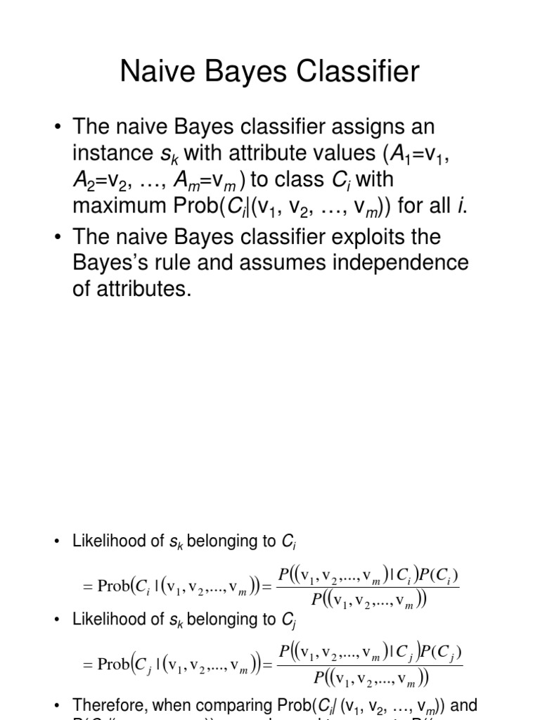 Naive Bayes Classifier: K M M I I M | PDF | Statistical Classification | Data Analysis