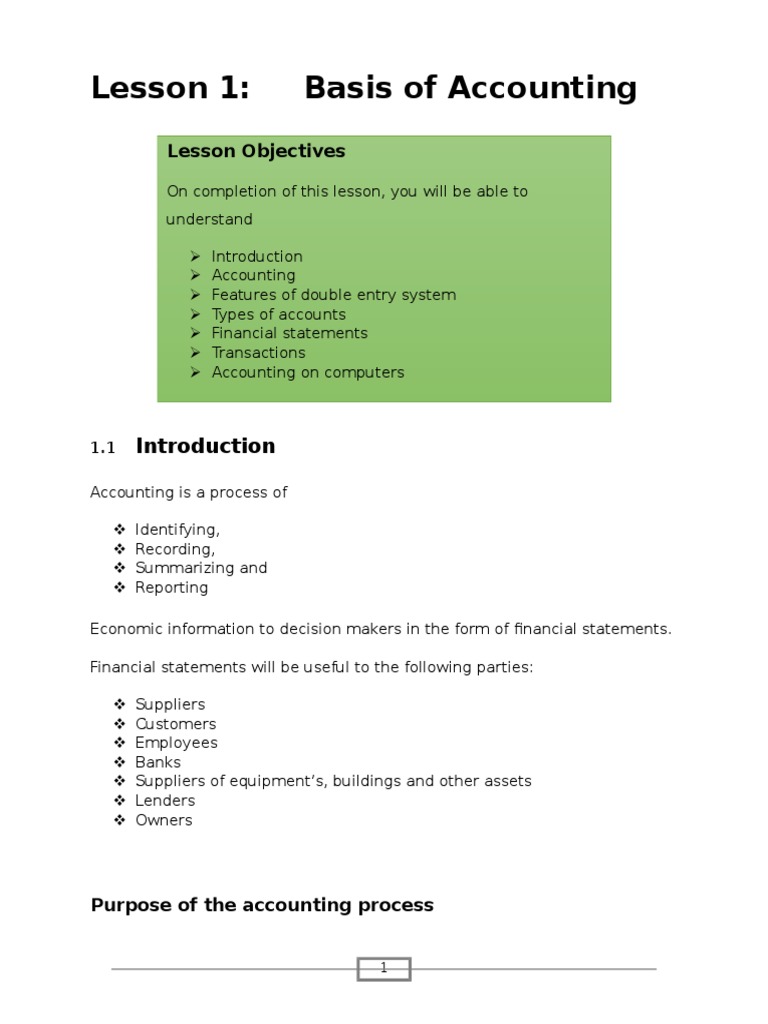 Tally Lesson 1 | PDF | Debits And Credits | Financial Transaction