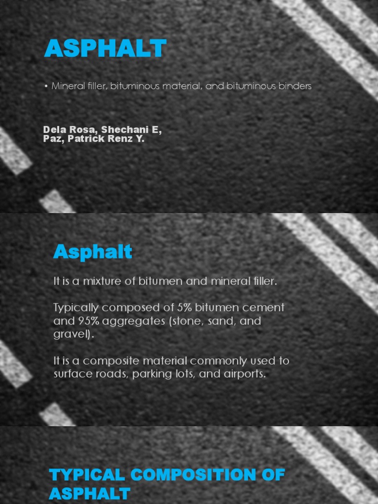 Asphalt Part 1 | PDF | Asphalt | Road Surface